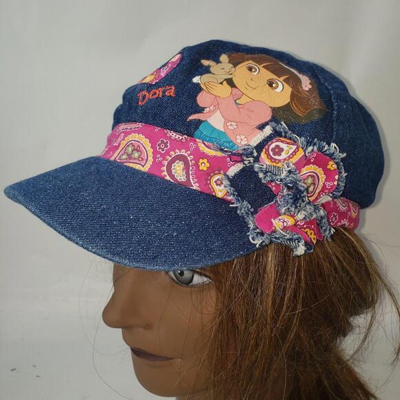 Nickelodeon | Other | Nickelodeon Dora The Explorer Hat Denim Blue Jean ...